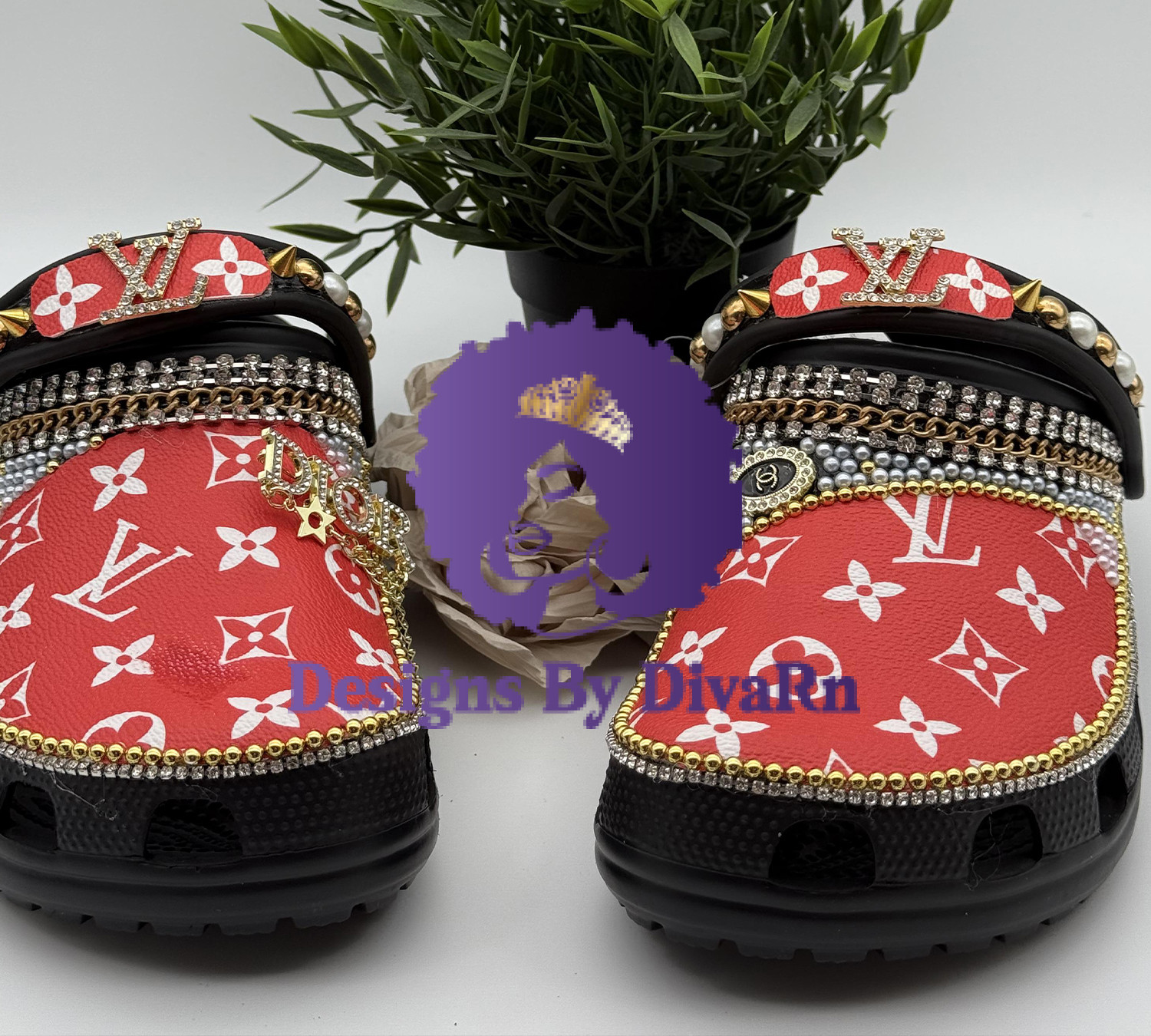 Lavish Monogram Clogs – Designs by DIVA RN